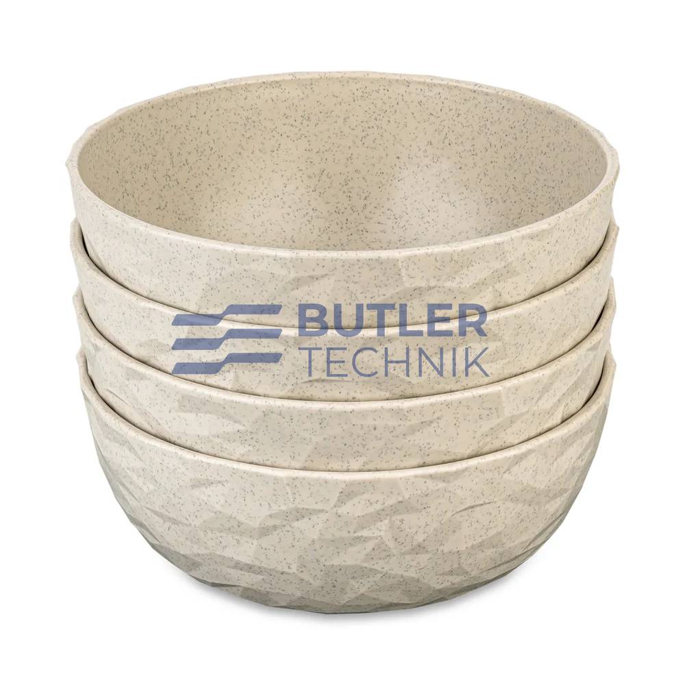 Koziol Plastic Bowl for Boat Camper CLUB BOWL Set of 4 Nature Desert ...