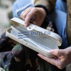 Koziol Plastic Cutlery Set for Boat Camper KLIKK READY Nature Desert ...